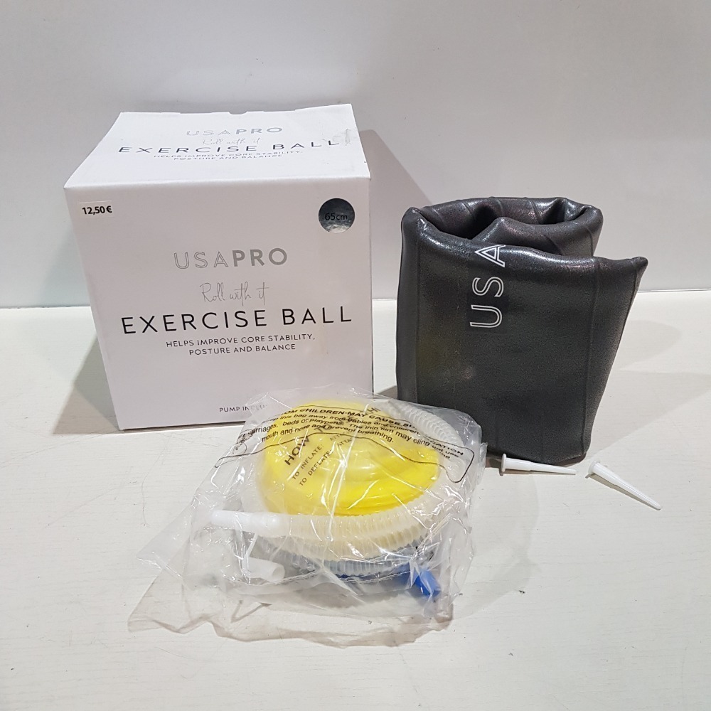 72 X BRAND NEW USA PRO EXERCISE BALL'S HELPS IMPROVE CORE STABILITY ...