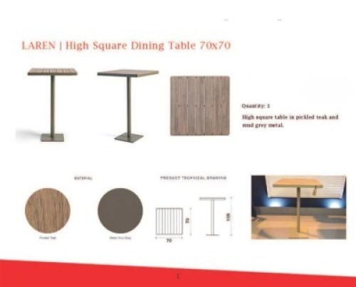 2 PIECE ETHIMO HIGH END ITALIAN OUTDOOR FURNITURE LOT TO INC - LAREN ...