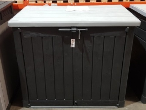 1 X KETER PREMIER LARGE OUTDOOR STORAGE BOX - LOCKABLE WITH PADLOCK ...