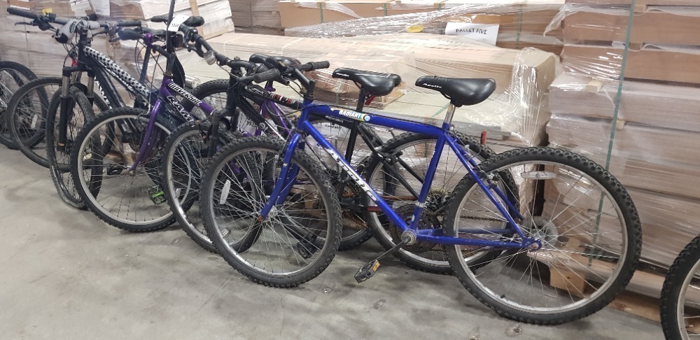 MIXED TRADE LOT OF 5 BIKES CONTAINING APOLLO RADIANT BIKE , APOLLO ...