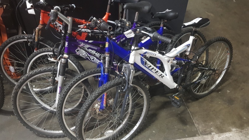 5 X MIX BIKE LOT TO INCLUDE VIPER REFLEX, EXCEL PANACHE, PROBIKE ESCAPE ...